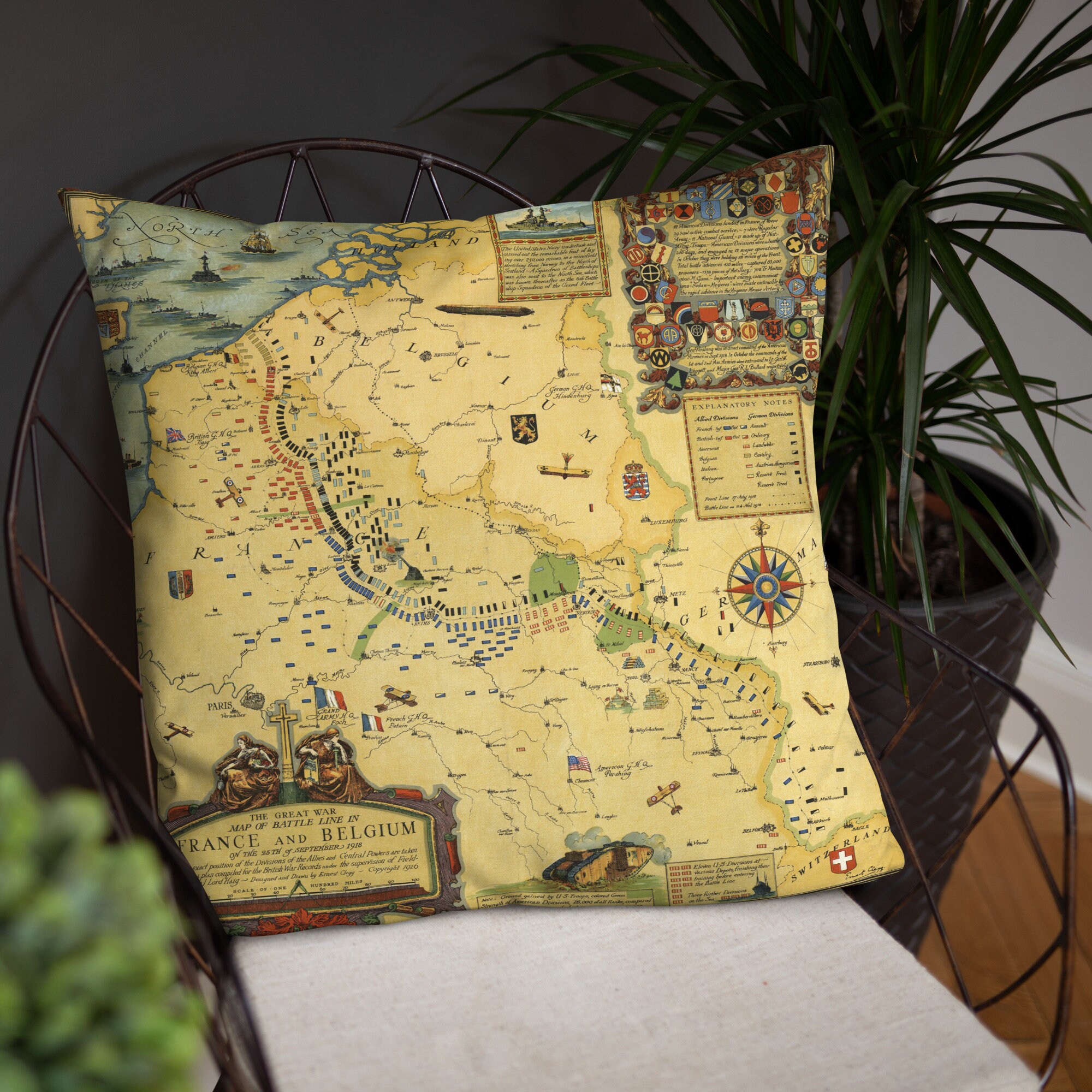 Drawn Ww1 Battlefield Maps Paper