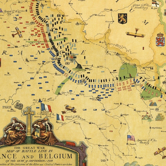 Map Of France During Wwi