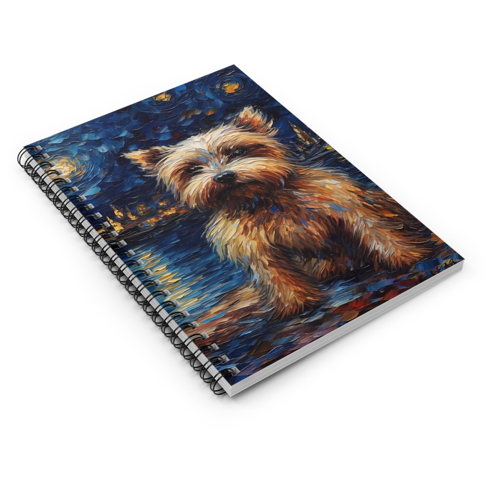 Yorkie Yorkshire Terrier Starry Night Soft Cover 8x6x.6 Inch Journal ...