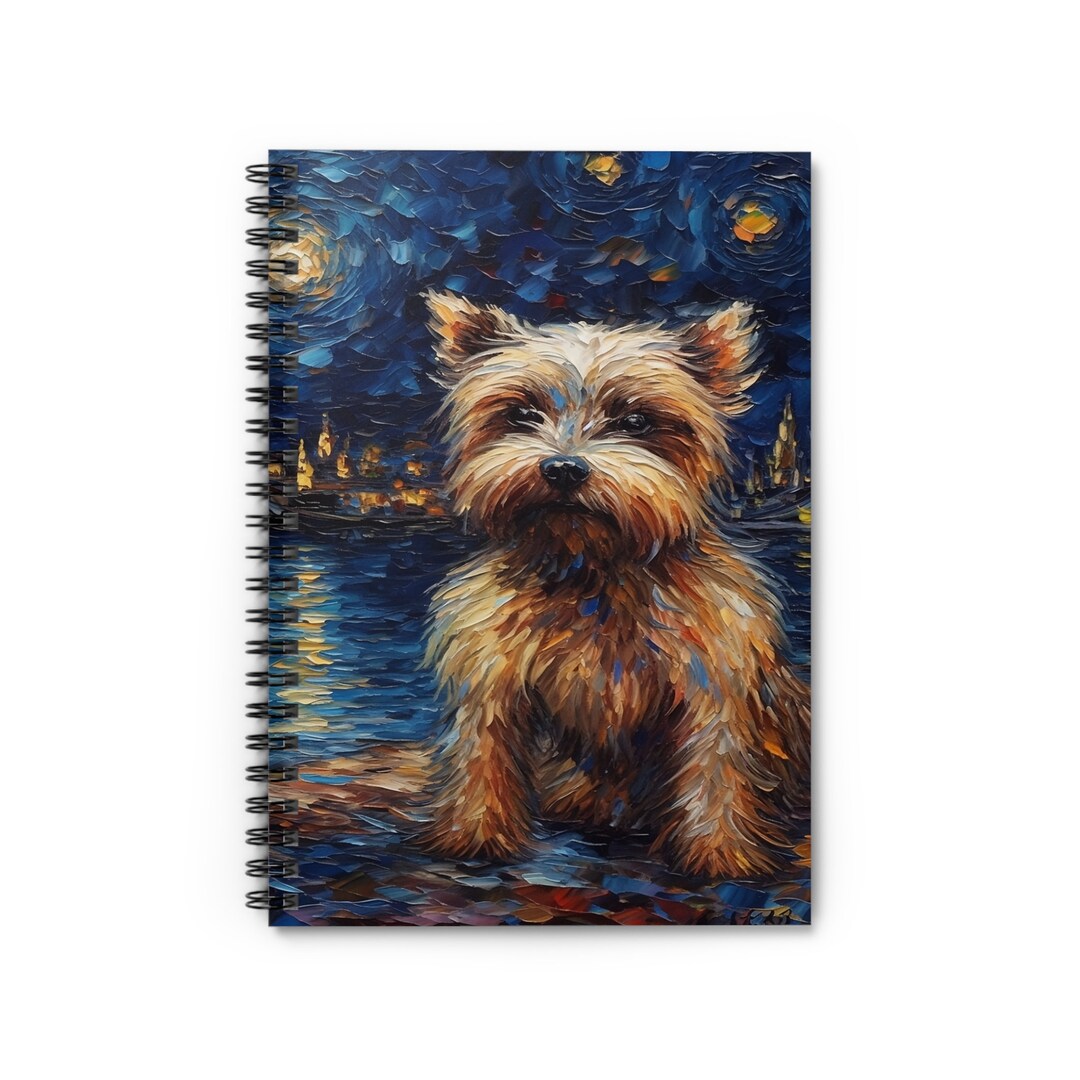 Yorkie Yorkshire Terrier Starry Night Soft Cover 8x6x.6 Inch Journal ...