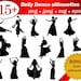 SVG Silhouette Belly Dancer. Silhouette Cameo Cricut PNG Silhouette ...