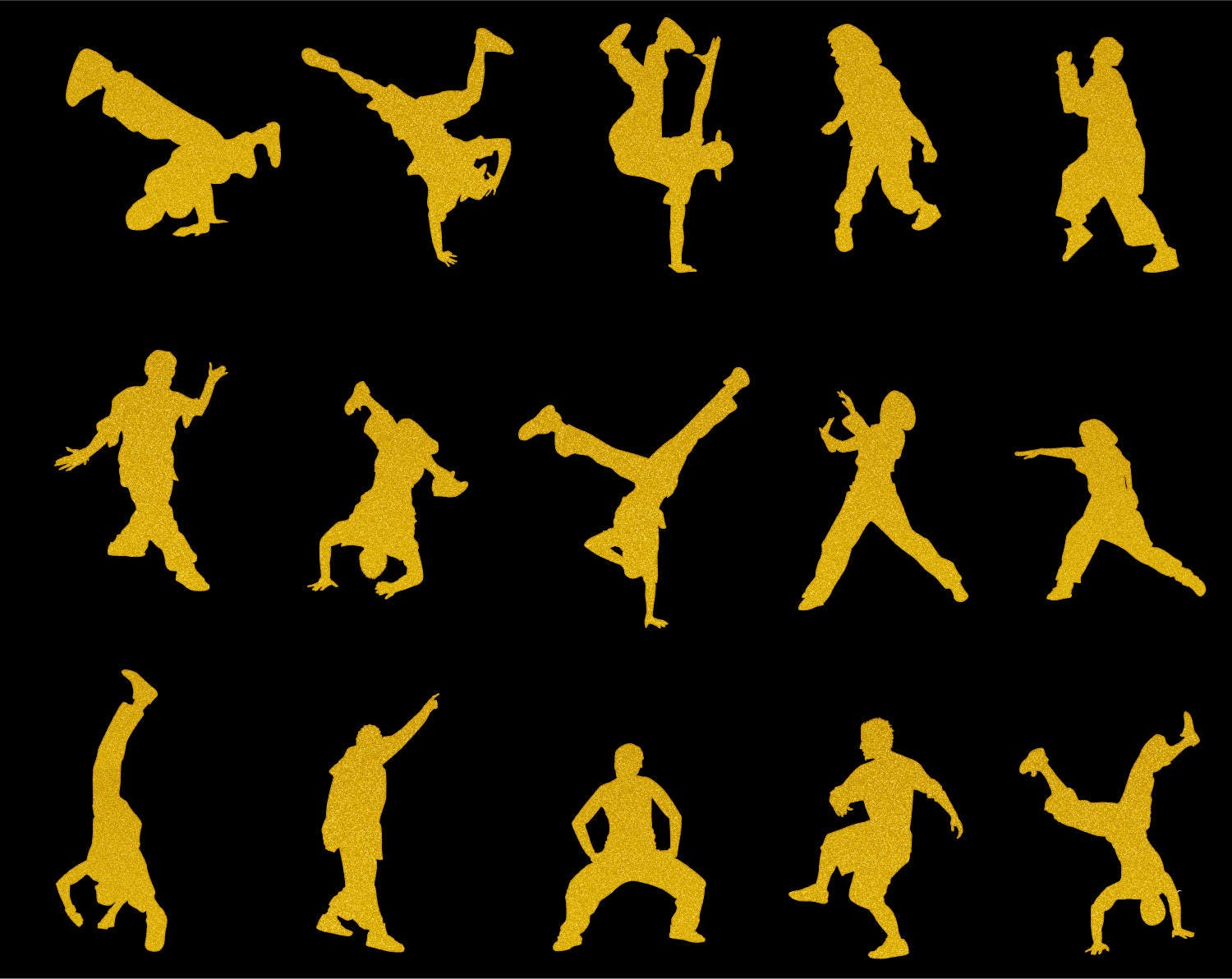 Hip Hop Dancer SVG Man Silhouette People Cricut Stencil Cameo Streetdancer Clip Art Cutting Cut ...