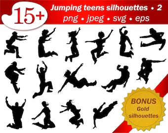 Jump Man Svg - Etsy