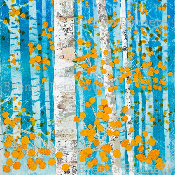 Fall Mixed Media Canvas - Etsy