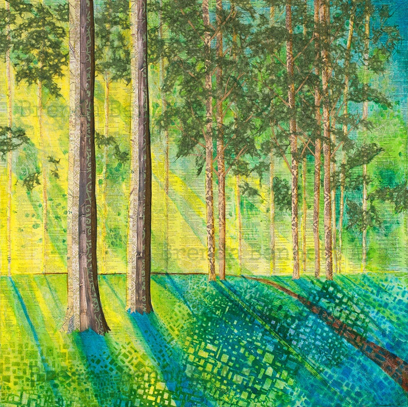 Forest Floor Mixed Media Paper Collage by Brenda Bennett Gallery ...