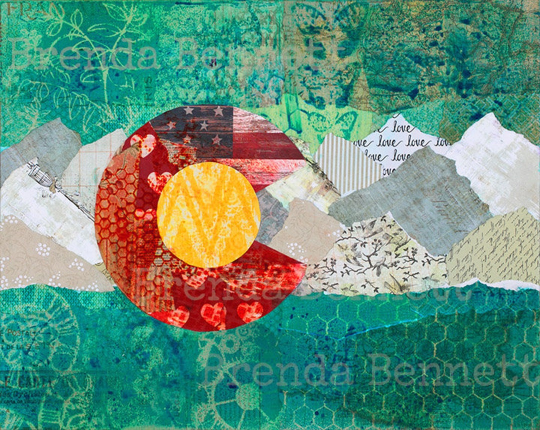 Colorado Flag #3 - "i Love Colorado" - Colorado Flag Art Mixed Media ...
