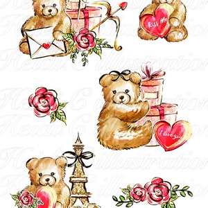 Valentine Clipart Teddy Bear Valentines Day Love Clip Art Valentines ...