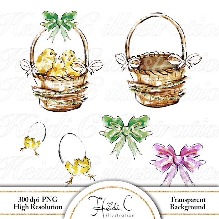Easter Egg Clipart Easter Watercolor Clipart Spring Clipart - Etsy
