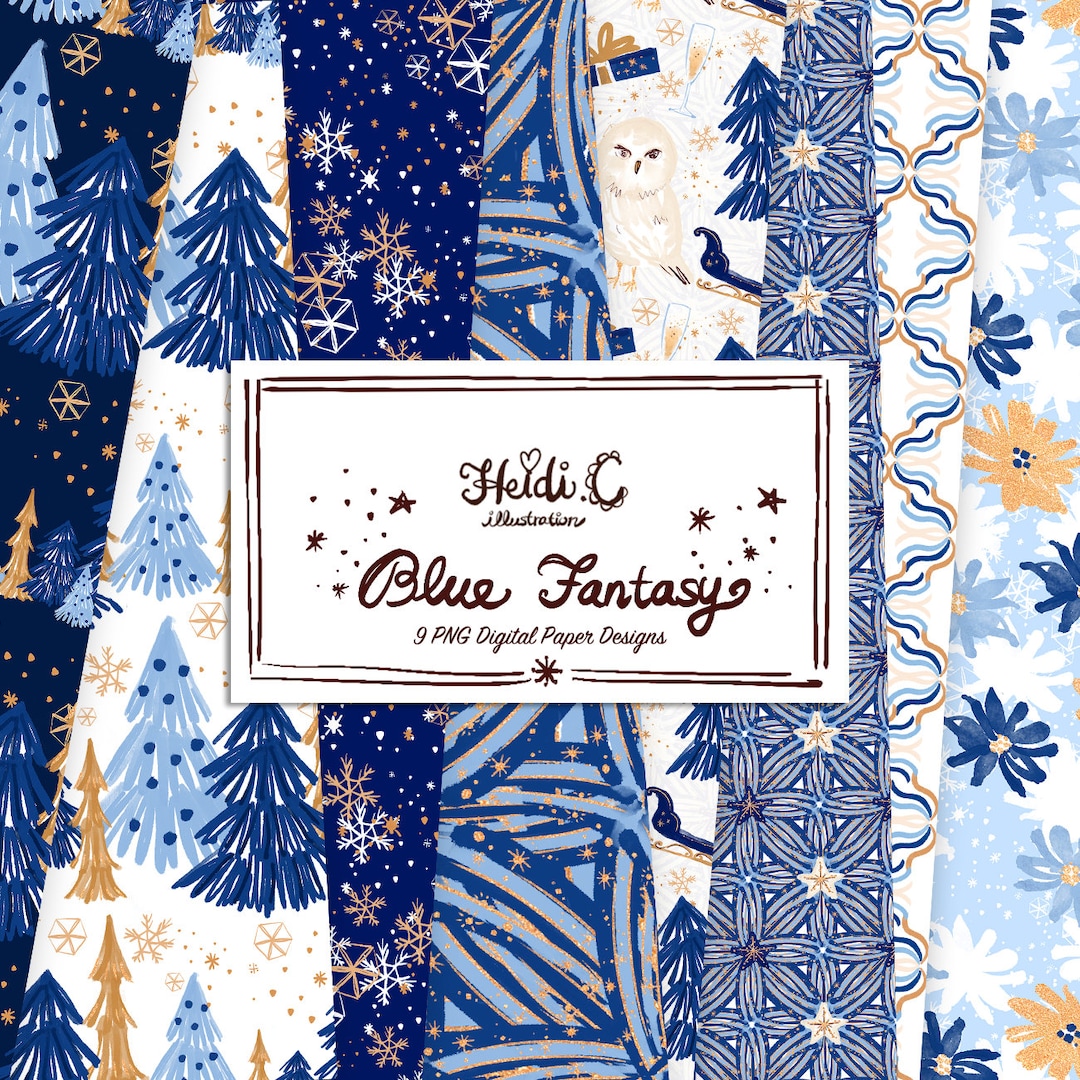 Winter Digital Paper Snowflakes Clipart Winter Background Snow Mountain ...