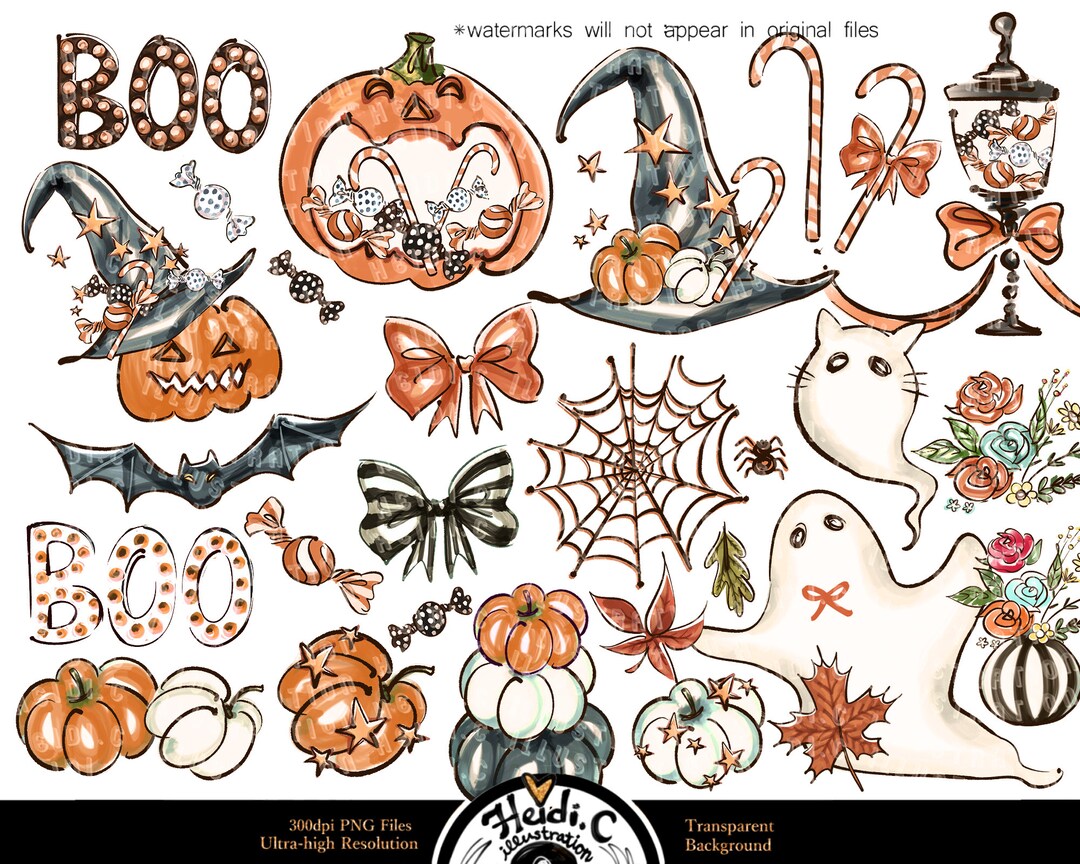 Halloween Clipart, Halloween Clip Art, Pumpkin Clip Art, Halloween ...