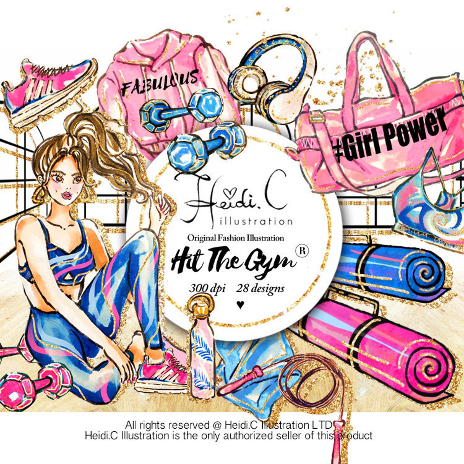 Workout Clipart Gym Fitness Clip Art Exercise Training - Etsy