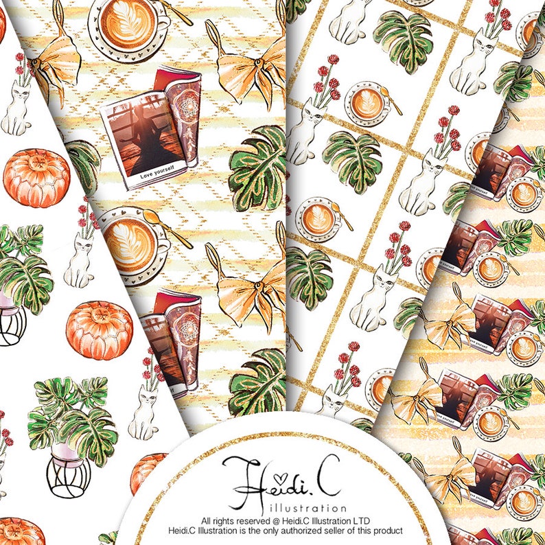 Summer Digital Papers Boho Patterns Download Background Exotic - Etsy