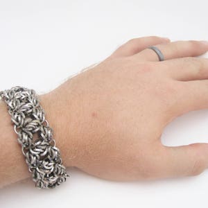 Four Winds Bracelet Thick Chain Bracelet Steel Chain Maille Chunky ...