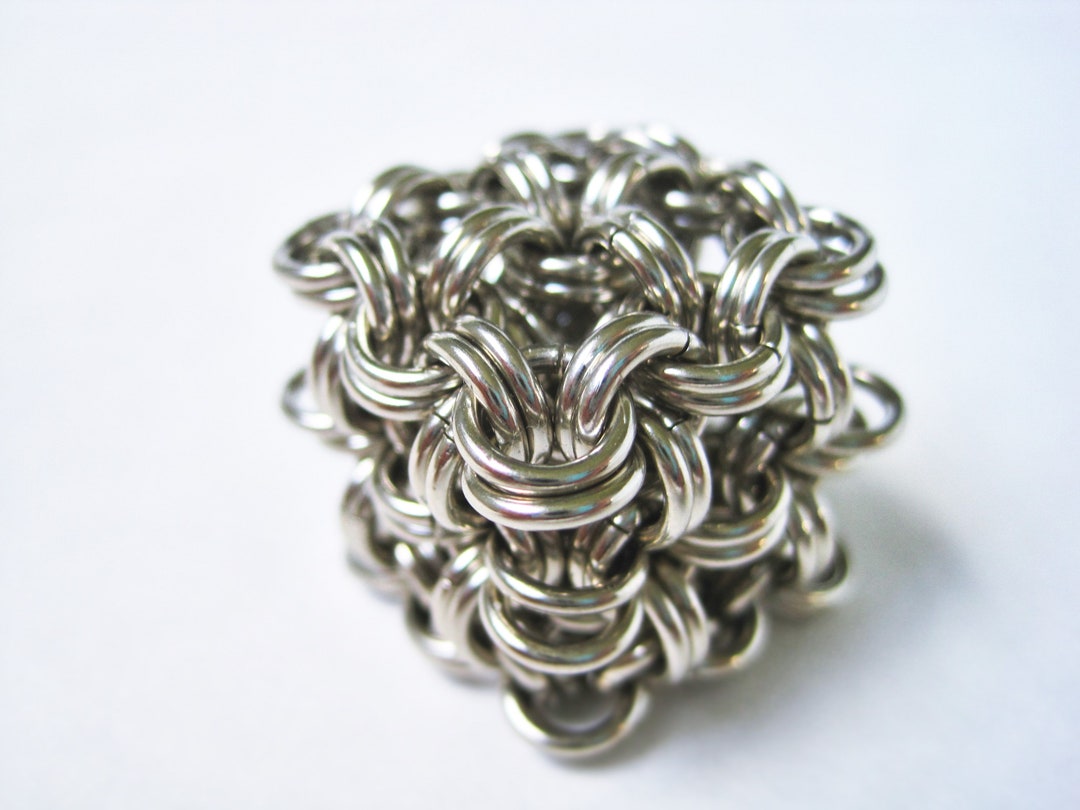 Contact Juggling Ball - 1" Chainmail Cube - Cosplay Props - Jester ...