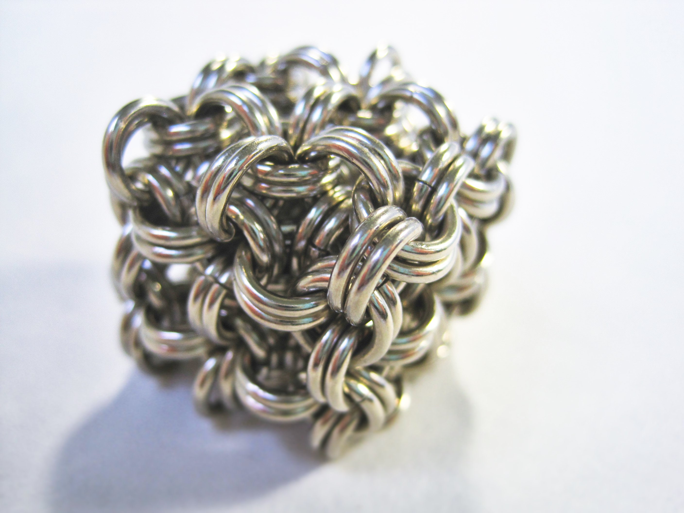 1 Metal Chainmail Cube Fidget | Etsy