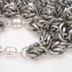Four Winds Bracelet Thick Chain Bracelet Steel Chain Maille Chunky ...