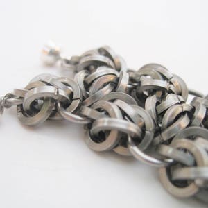 Four Winds Bracelet Thick Chain Bracelet Steel Chain Maille Chunky ...