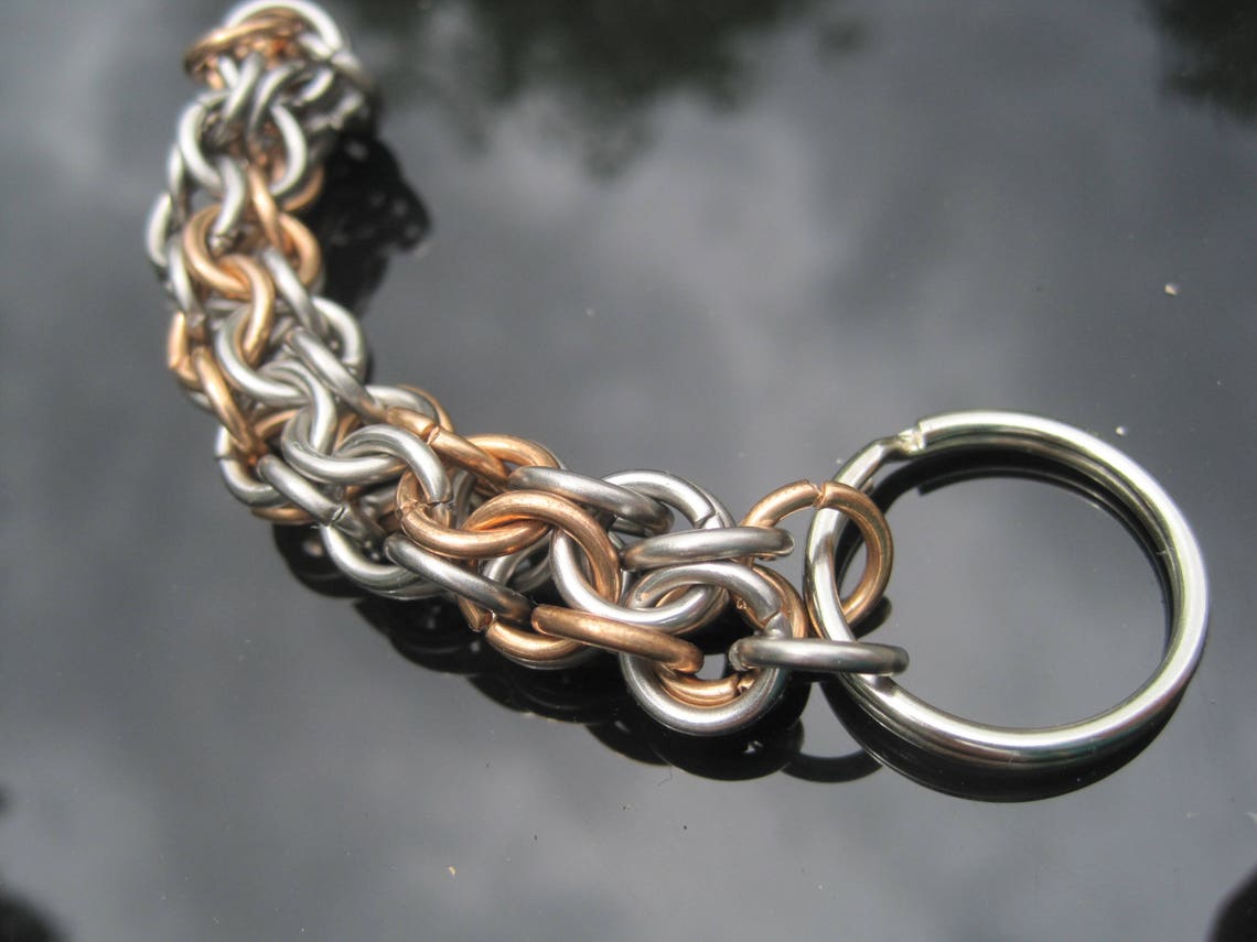 Key Fob for Men Masculine Keychain Chain Maille Keyfob - Etsy