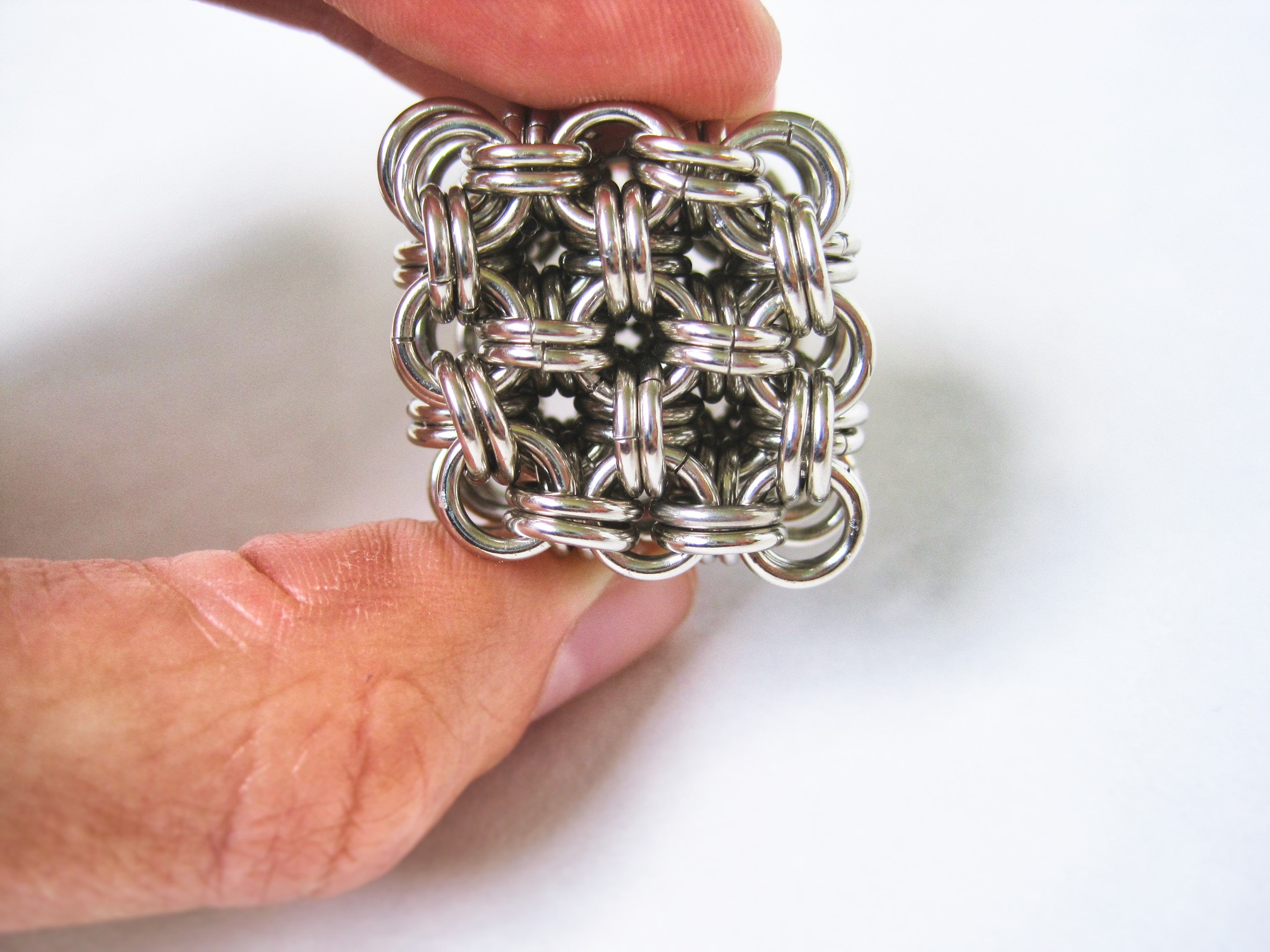 1 Metal Chainmail Cube Fidget | Etsy