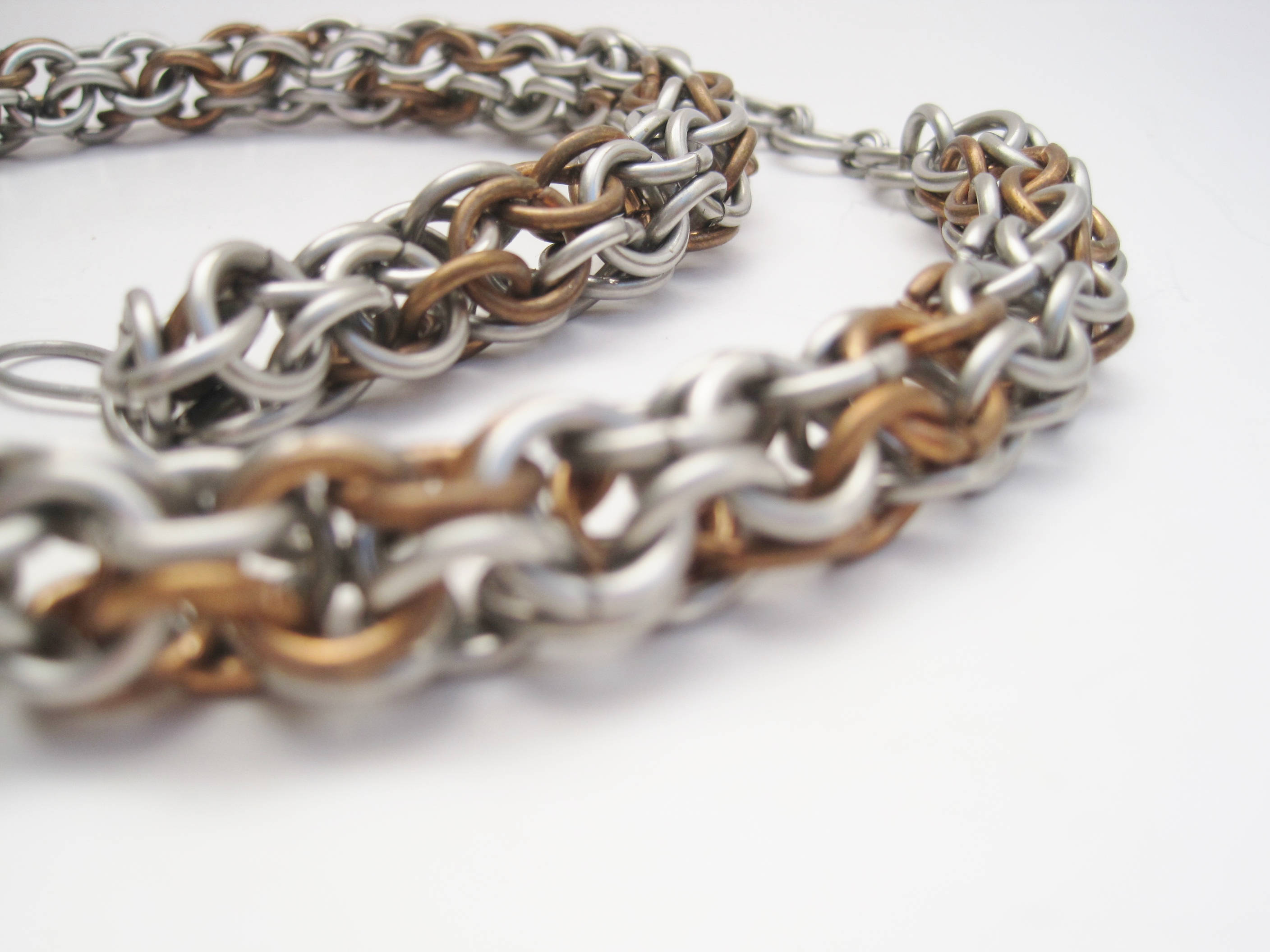 Mens Thick Choker Chain Masculine Chainmail Necklace - Etsy