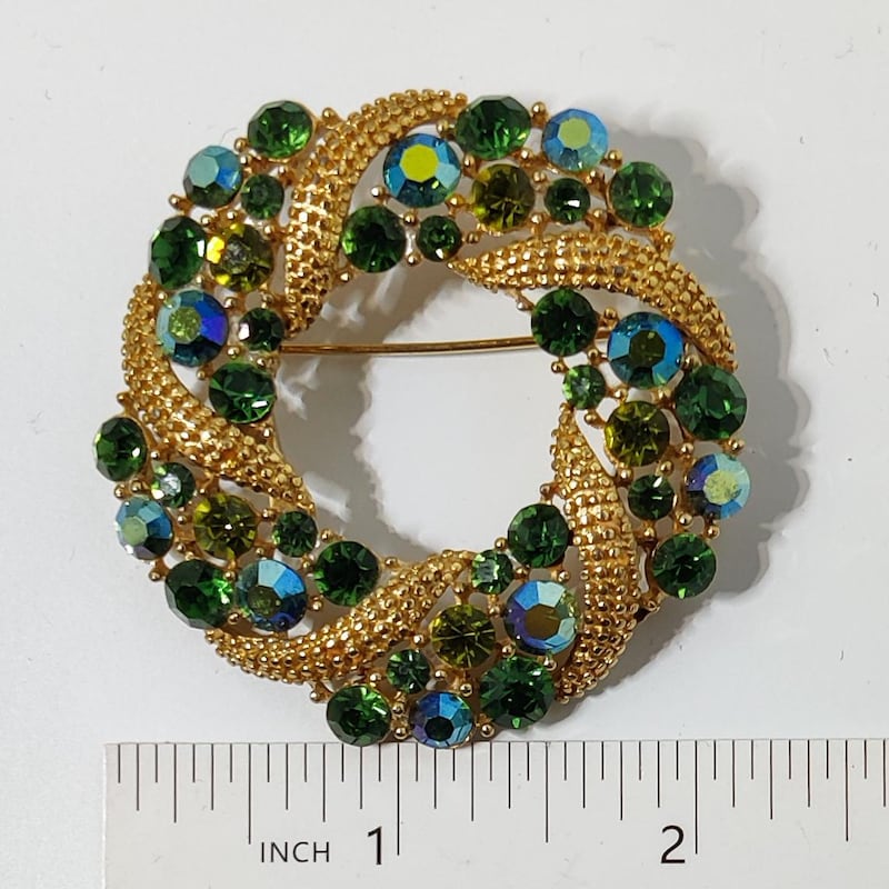 Lisner Gold Tone Brooch Pin - Etsy