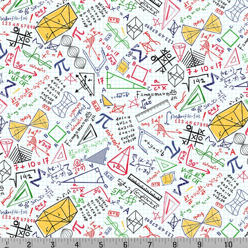 Math Fabric - Etsy