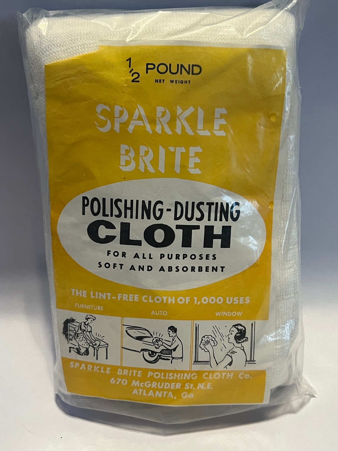 Vintage Sparkle Brite Polishing-dusting Cloth Soft Absorbant Multiple ...