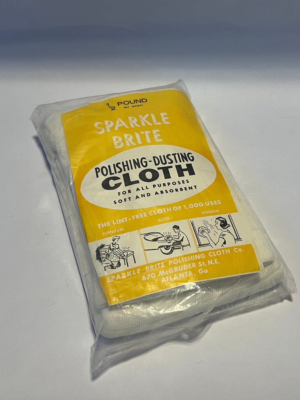 Vintage Sparkle Brite Polishing-dusting Cloth Soft Absorbant Multiple ...
