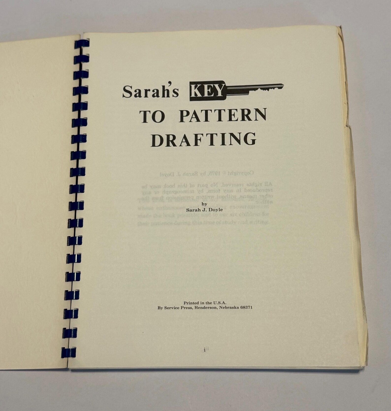 Vintage 1975 Sarah's Key to Pattern Drafting: Sewing Patterns ...