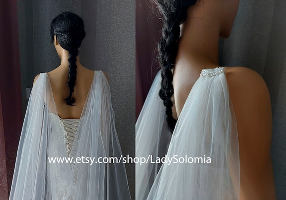 Cape Veil Bridal Cape Wedding Veil Shoulder Cape Veil Shoulder - Etsy