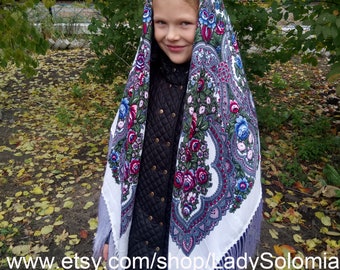 Russian Babushka Scarf - Etsy