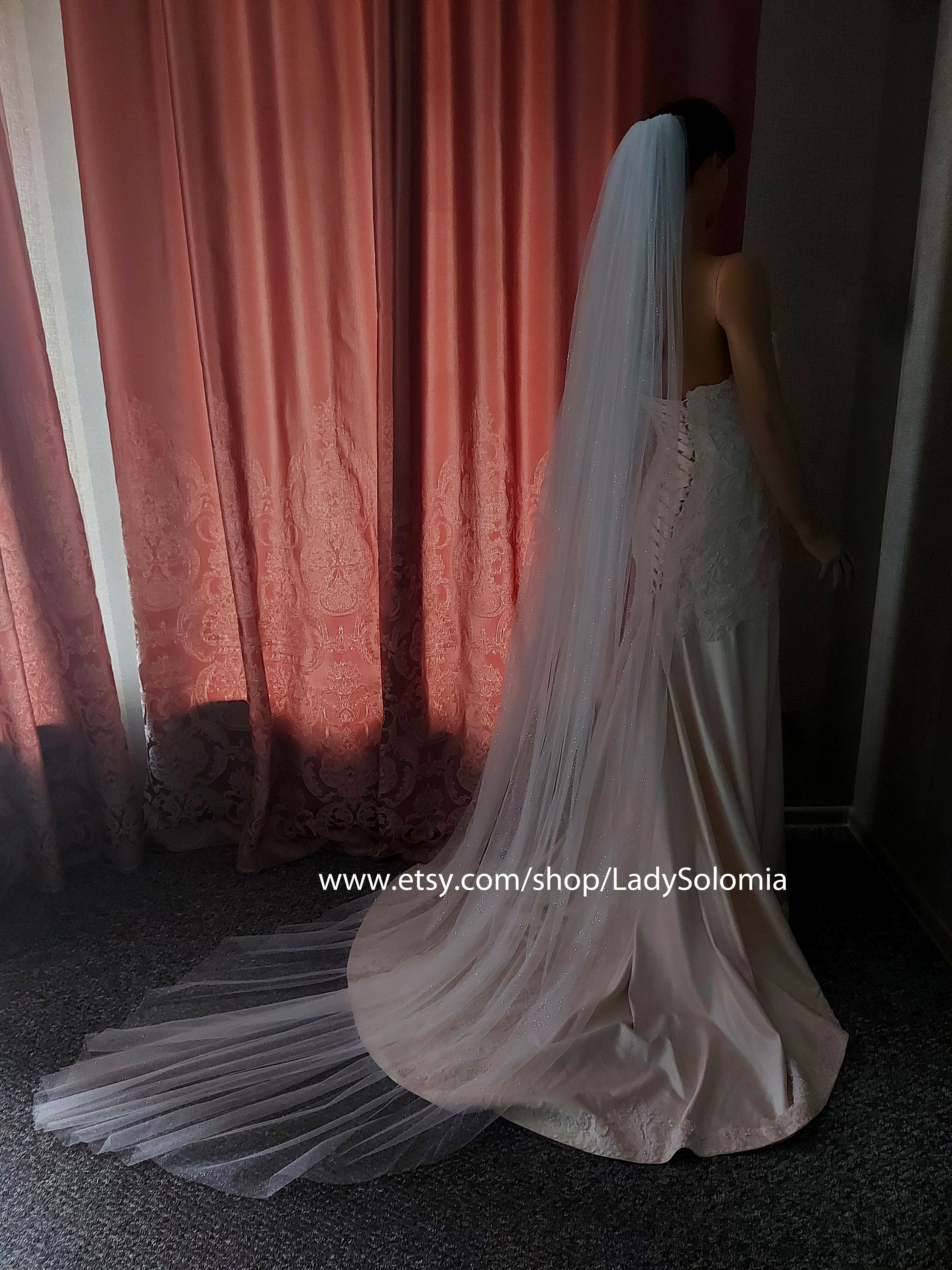 Sparkle Veil Shimmer Veil Simple Glitter Veil - Etsy