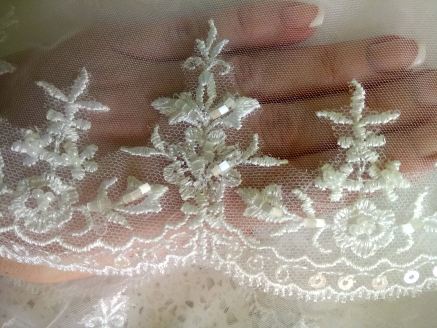 Cathedral Lace Veil Blusher Lace Veil Ivory Two Tiers Veil - Etsy