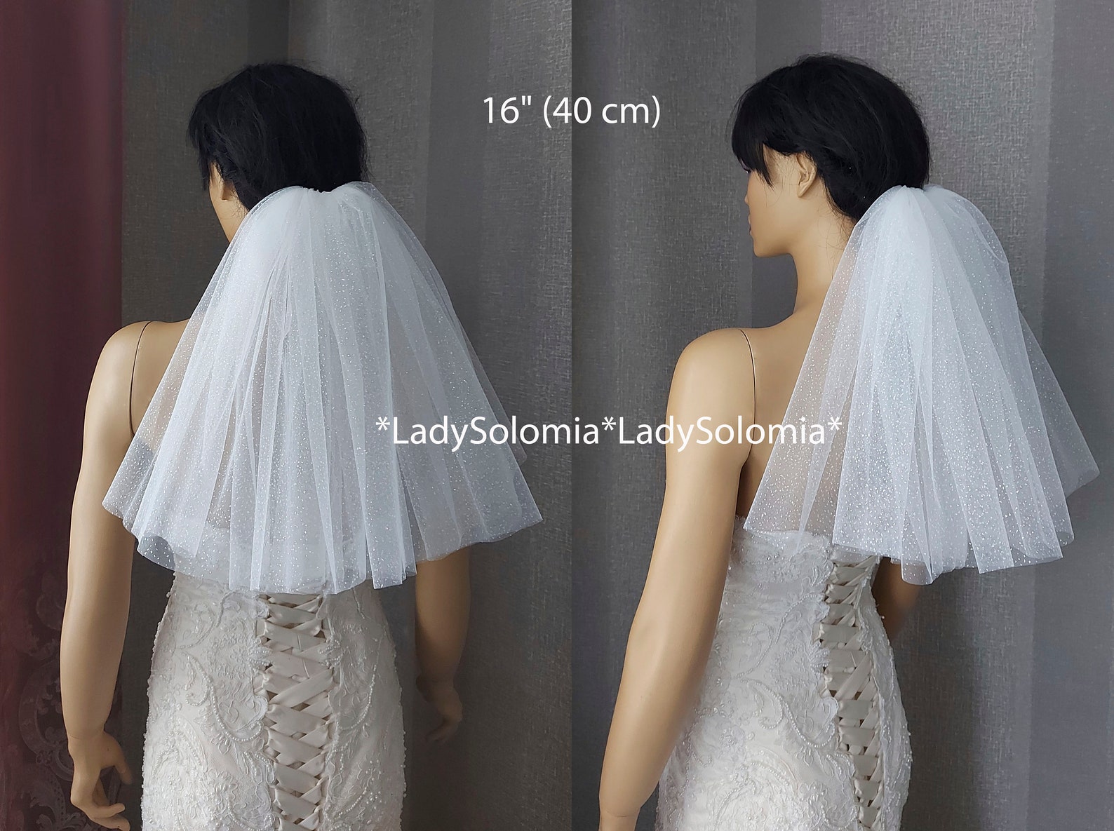 Sparkle Veil Shimmer Veil Simple Glitter Veil | Etsy