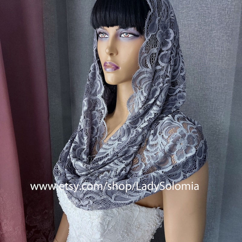 Dark Gray Wedding Veil - Etsy