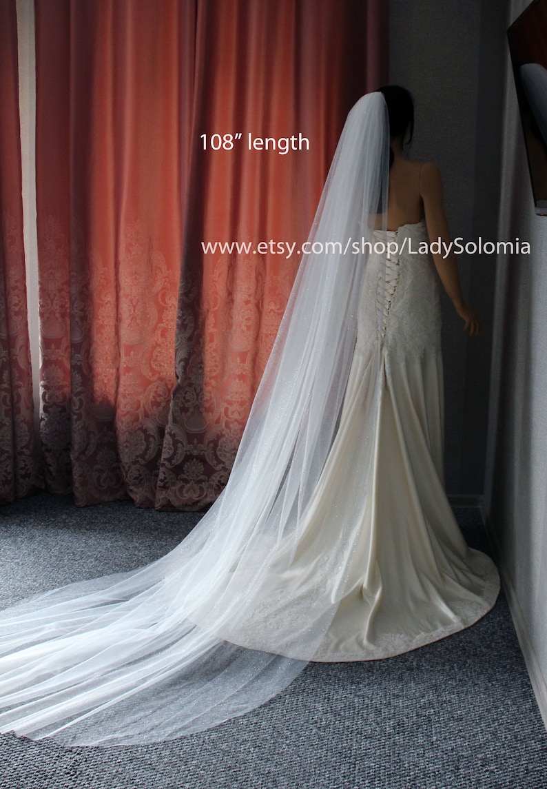 Shimmer Veil Sparkle Veil Simple Glitter Veil - Etsy