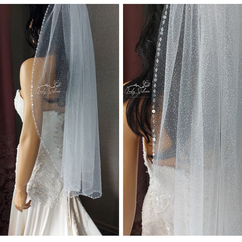 Beaded Bridal Veil - Etsy