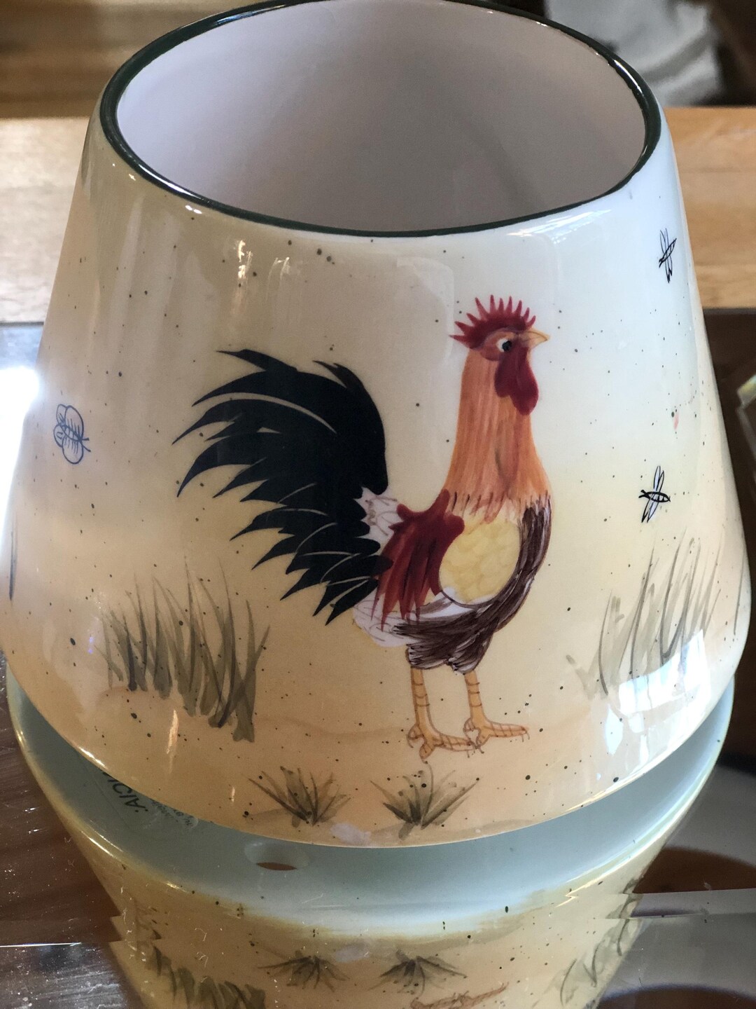 Home Interior Candle Jar Shade Rooster - Etsy