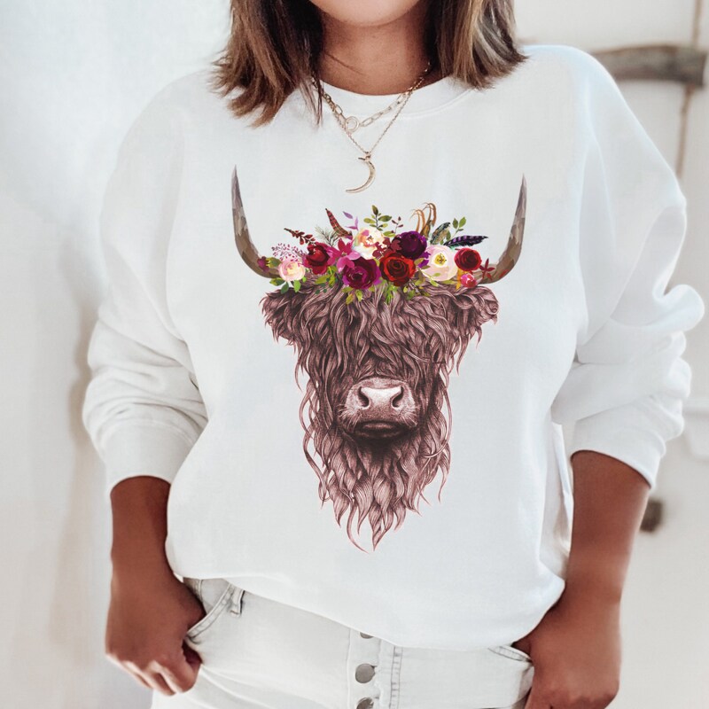 Highland Cow Jumper - Etsy UK