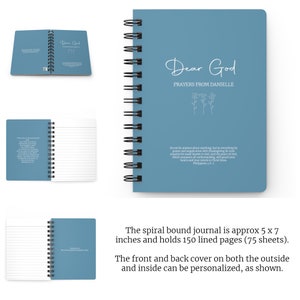 Personalized Prayer Journal for Women | Dear God Prayer Journal ...