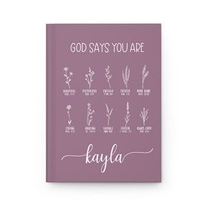 Personalized Prayer Journal: God Says You Are, Christian Gift - Etsy