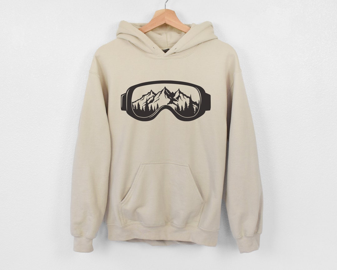 Ski Hoodie | Snow Goggles Hooded Sweatshirt | Snow Boarding Clothing ...