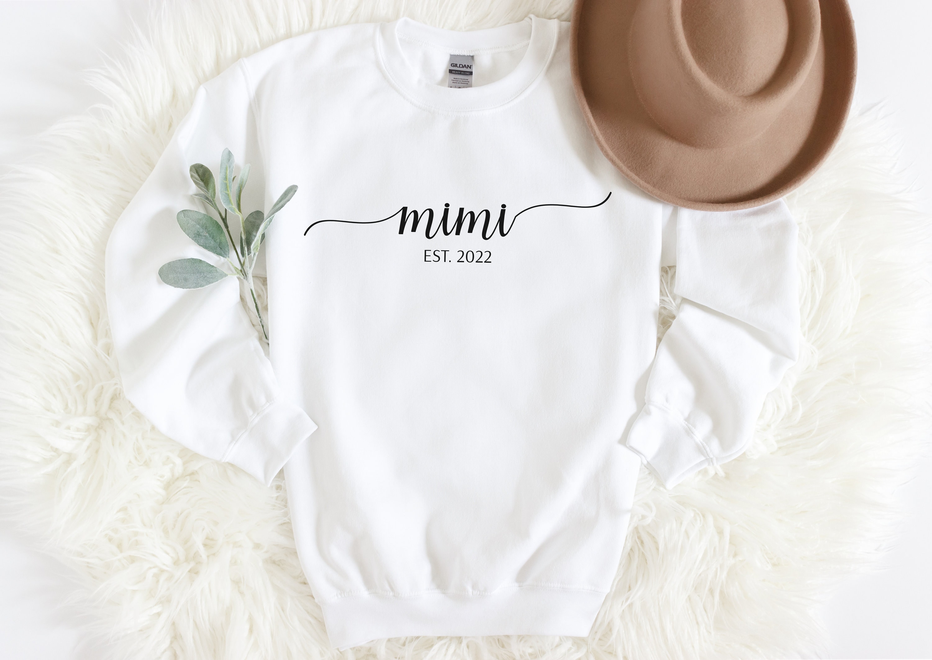 Mimi Sweatshirt EST 2022 2023 New Grandma Sweatshirt Mimi - Etsy