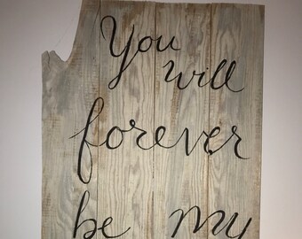 Rough Cut Wood Sign - Etsy