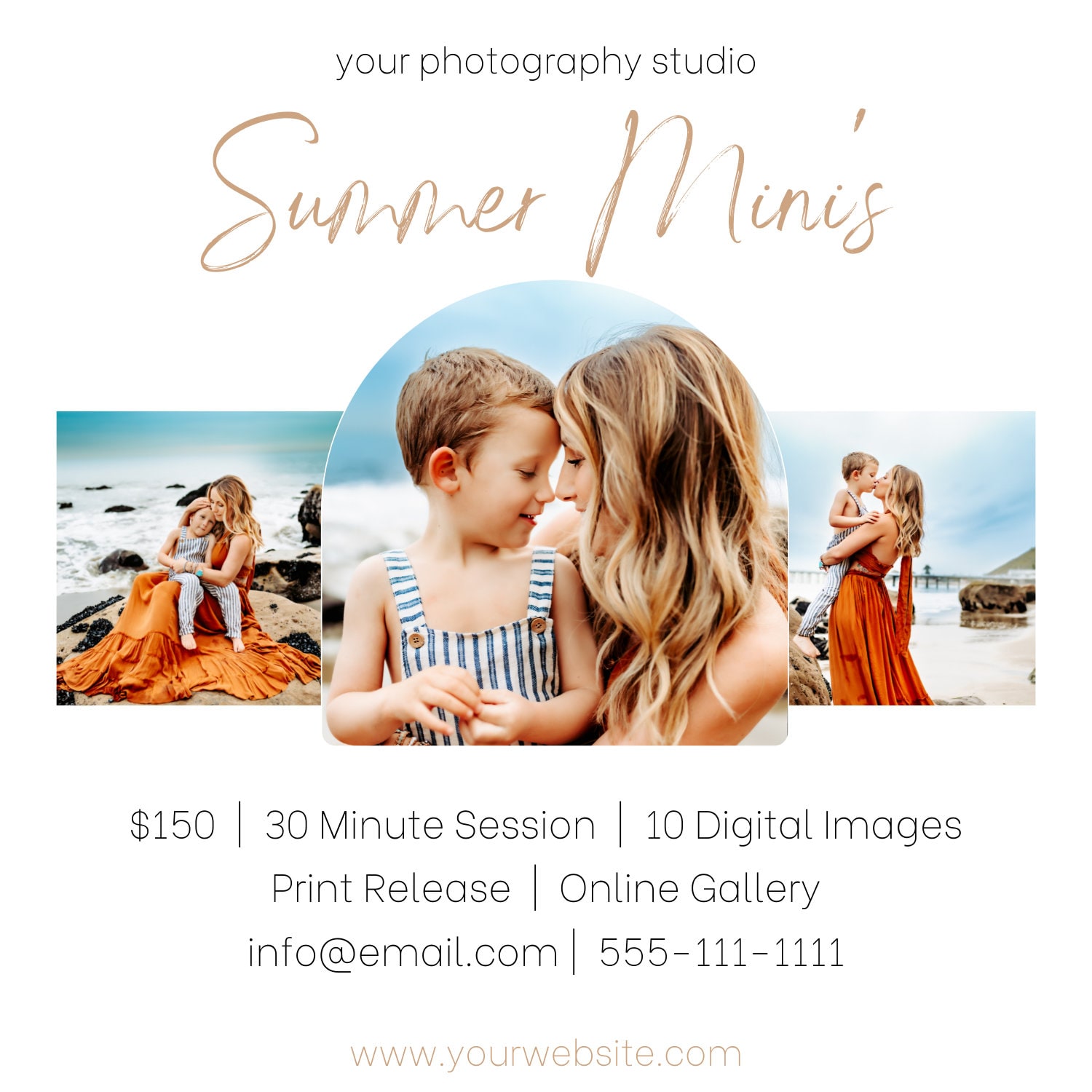 Summer Mini Session Template, Summer Photo Template, Summer Mini ...