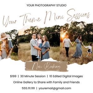 Family Mini Session Template, Photography Template, Your Theme Mini ...