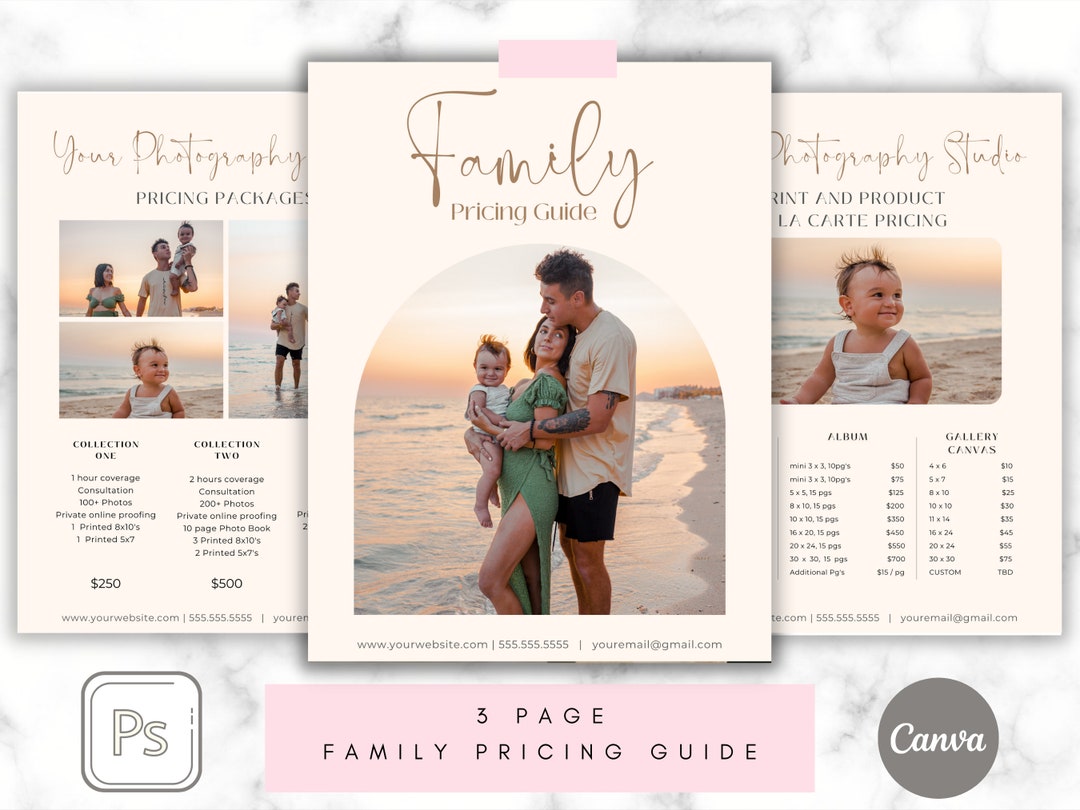 Photography Pricing Guide | Family Photography Price List, Photo Price ...