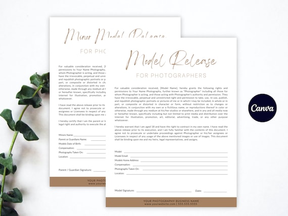 Photography Model Release Form
