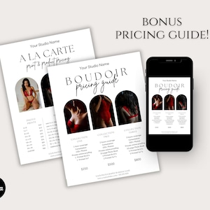 Boudoir Photography Business Forms Bundle | Photography Contract ...
