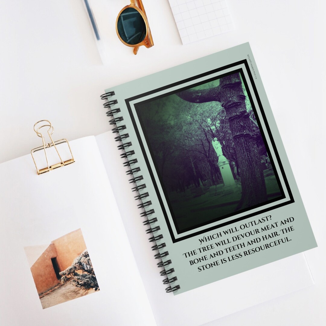 Spiral Notebook Line Ruled Pages Cemetery Wisdoms Gothic Eerie ...